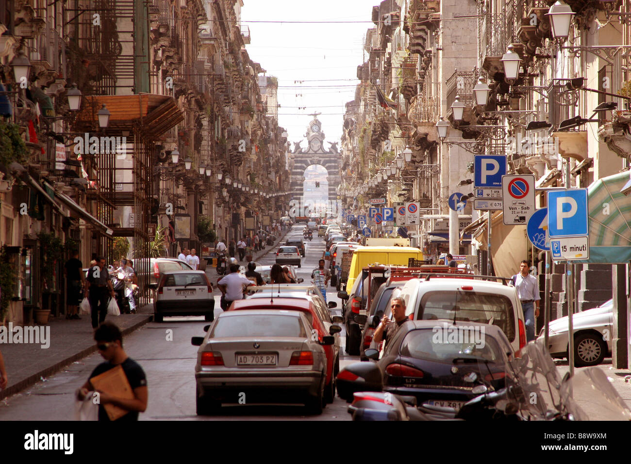 Via Garibaldi Catania Sicily Italy Stock Photo - Alamy