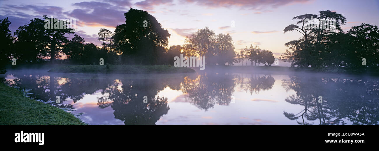 Capability Brown s first complete landscape park with lakeside gardens ...