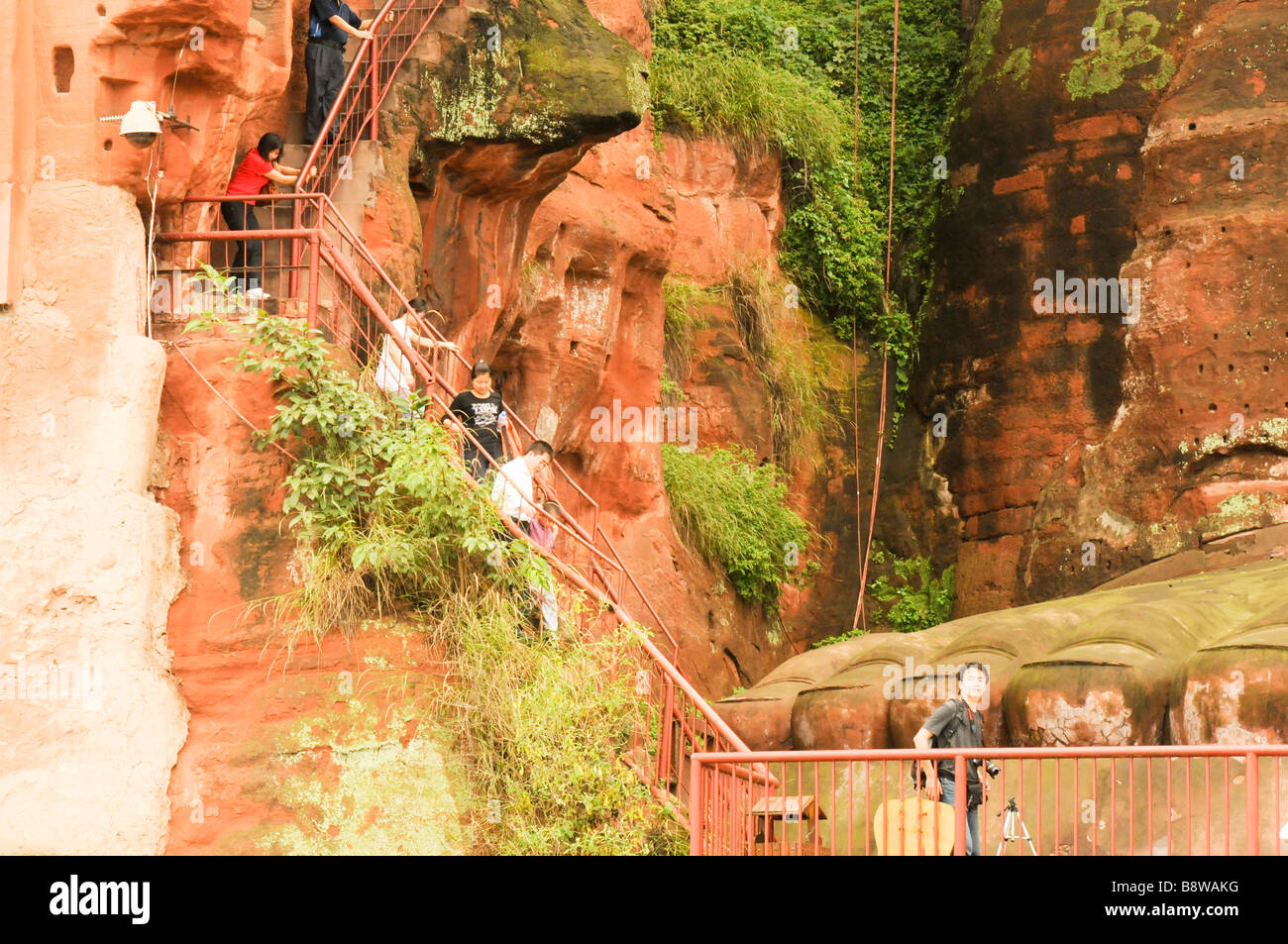 China Sichuan Province Leshan giant stone carved Dafo Buddha Stock ...