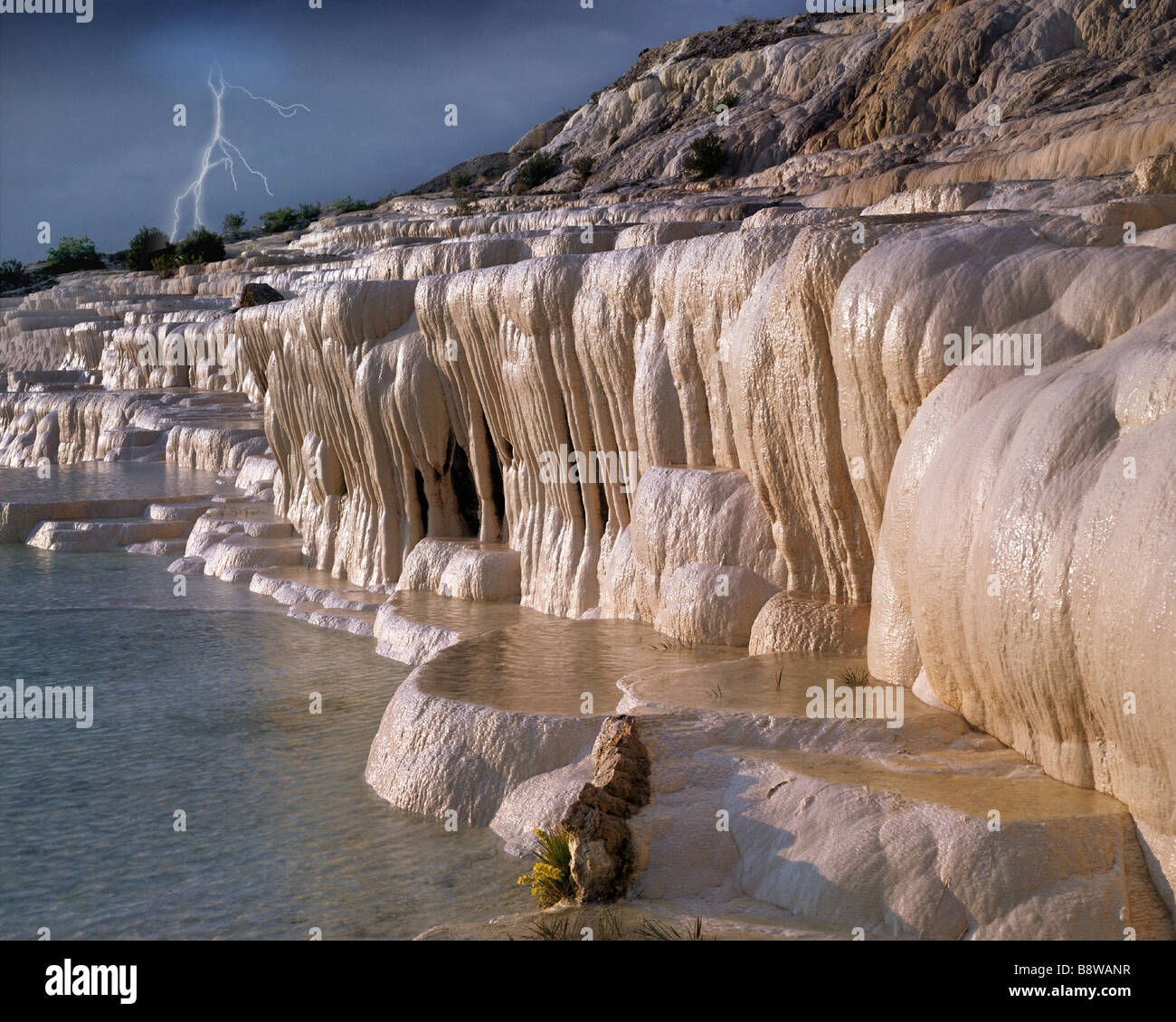 TR - WESTERN TURKEY: Pamukkale Terrace (Hot Springs Stock Photo - Alamy