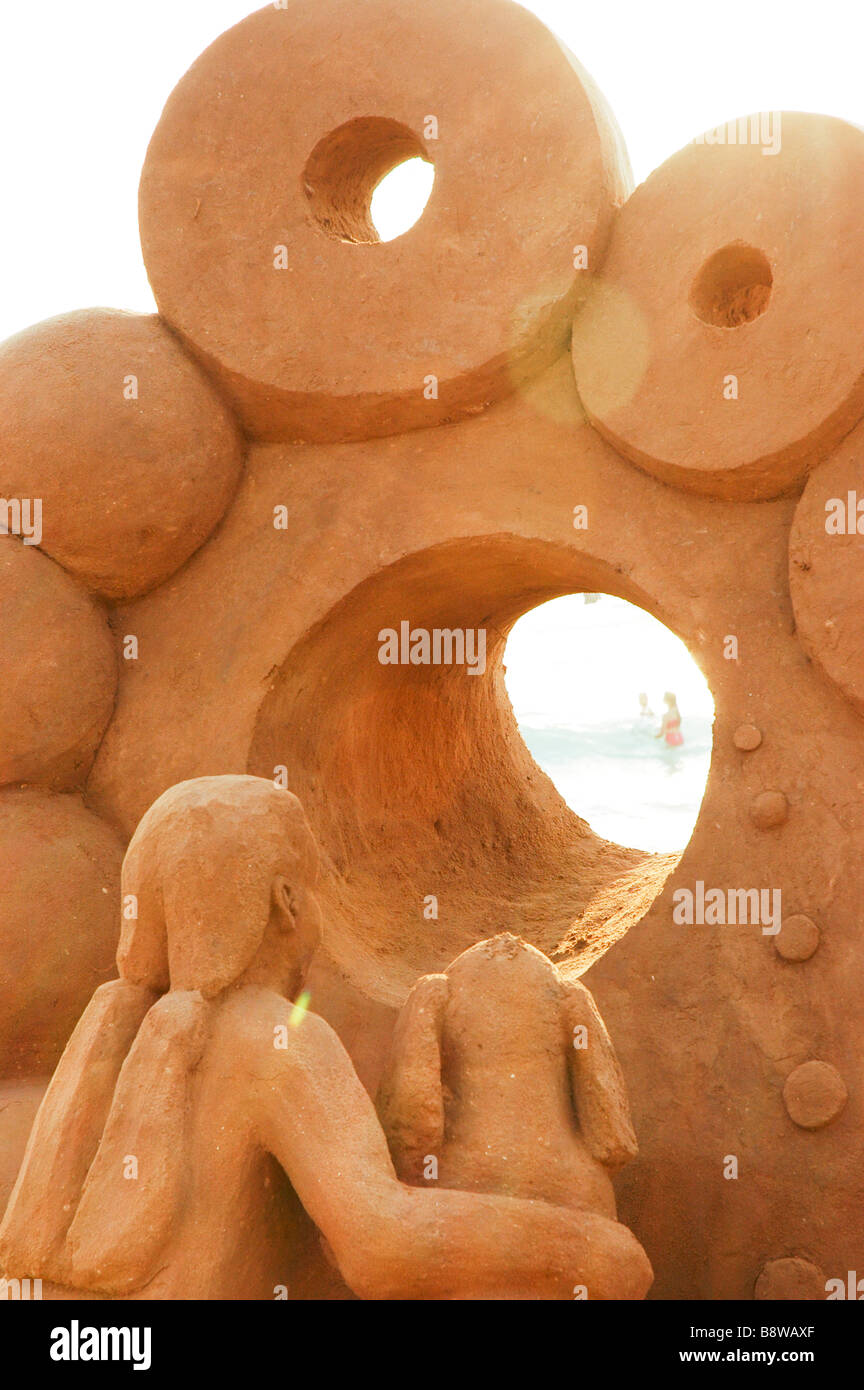 Israel haifa sand castle sculpture hi-res stock photography and images ...