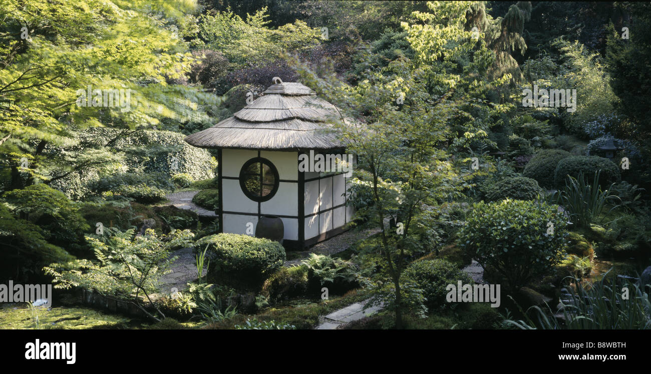 A view of the Japanese Garden at Tatton Park Cheshire Stock Photo - Alamy