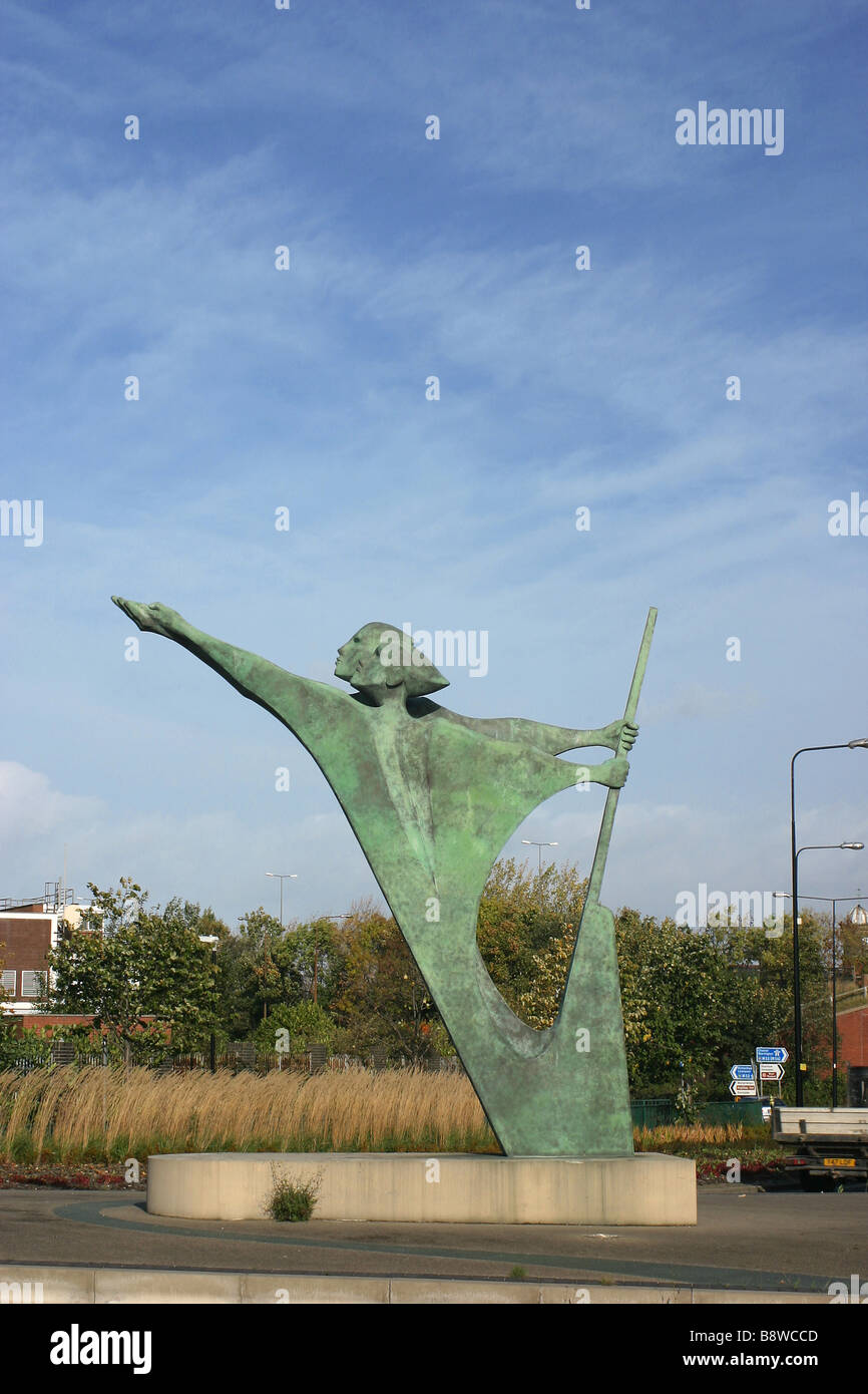 Ellesmere Port Sculpture with M53 Motoway junction 9 in background ...