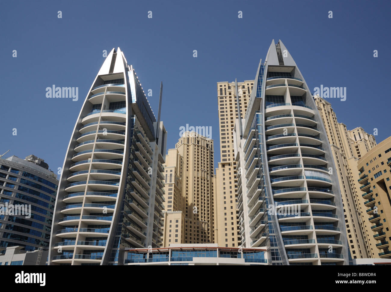 Futuristic buildings dubai hi-res stock photography and images - Alamy