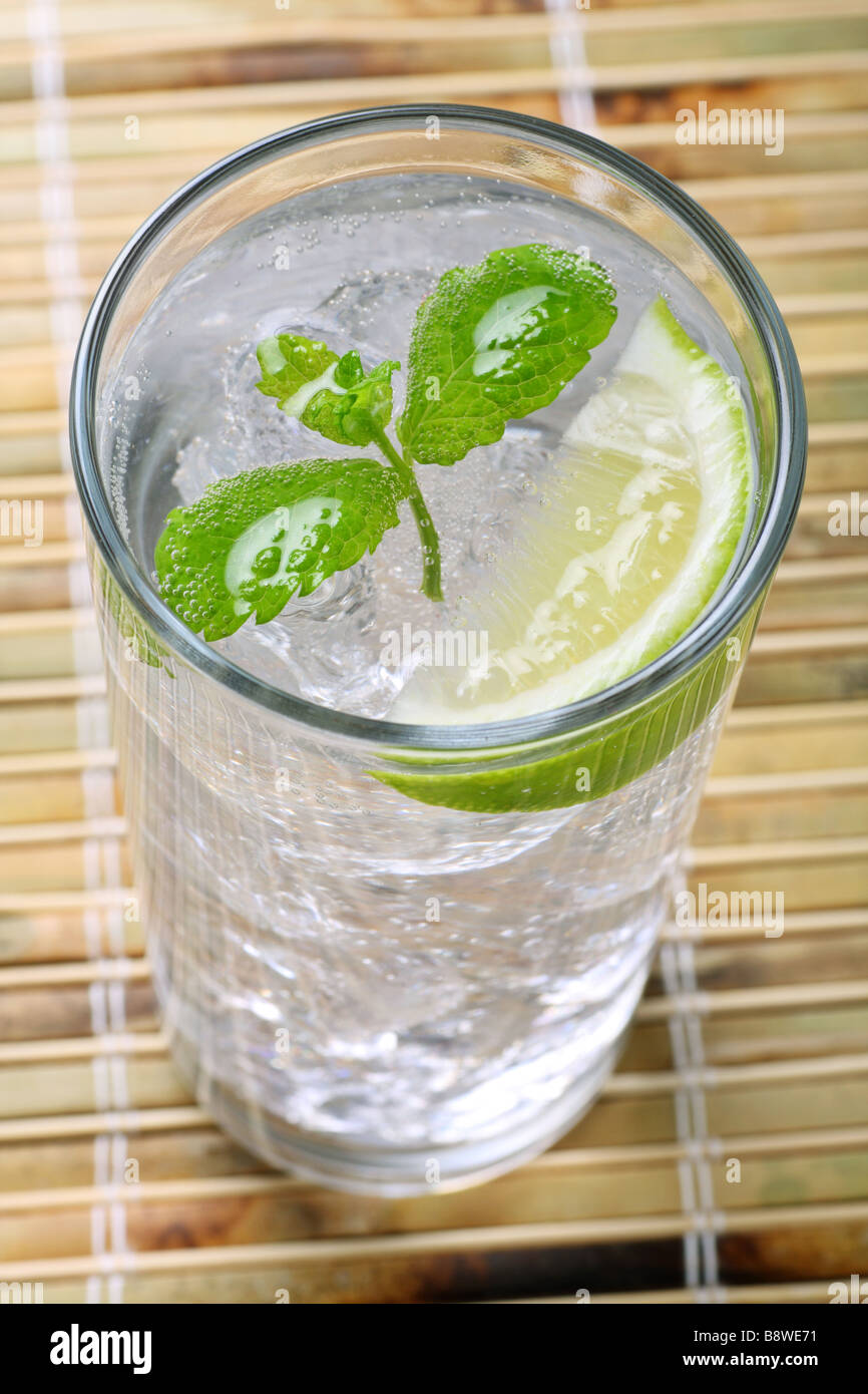 mojito cocktail white rum lime and mint Stock Photo - Alamy