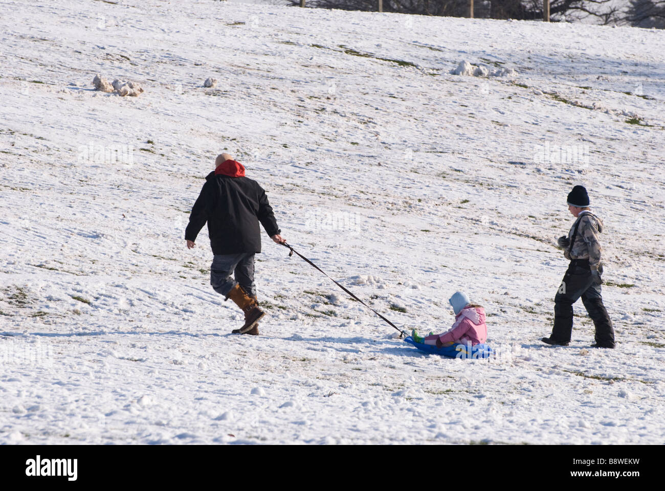Sledging tobogganing hi-res stock photography and images - Alamy