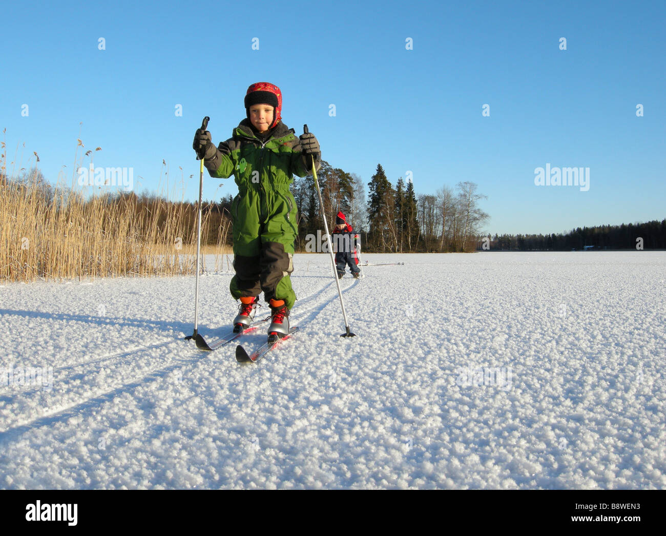Person skiing on lake hi-res stock photography and images - Alamy
