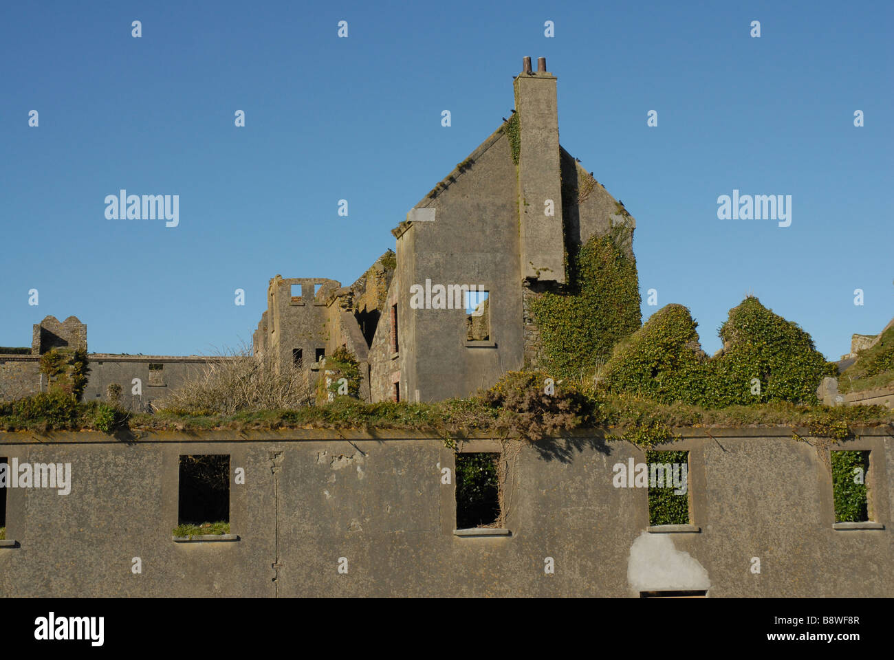 Derelict remains of barracks at Charles Fort Kinsale County Cork ...