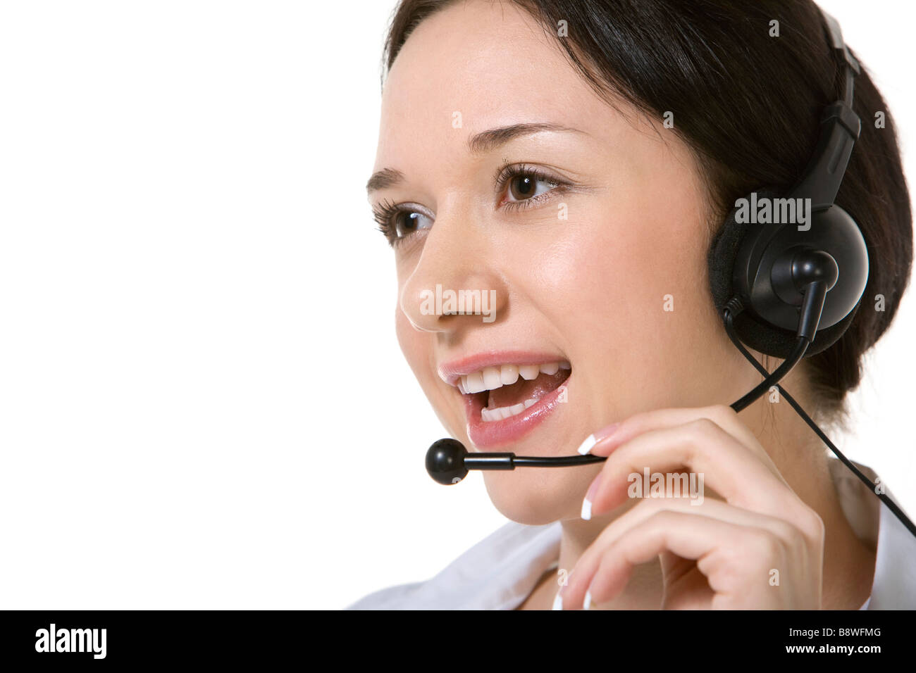 Headset call center mouth hi-res stock photography and images - Alamy