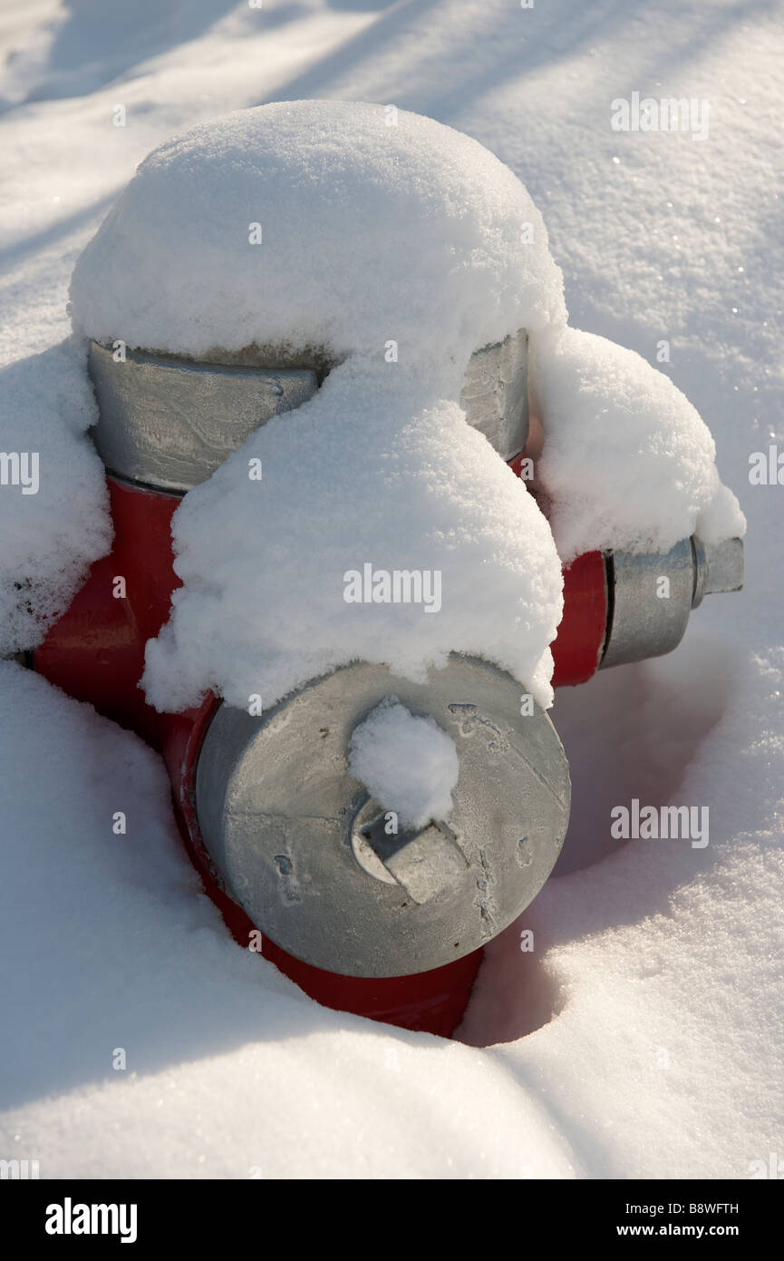 Fire hydrant covered by snow hi-res stock photography and images - Alamy