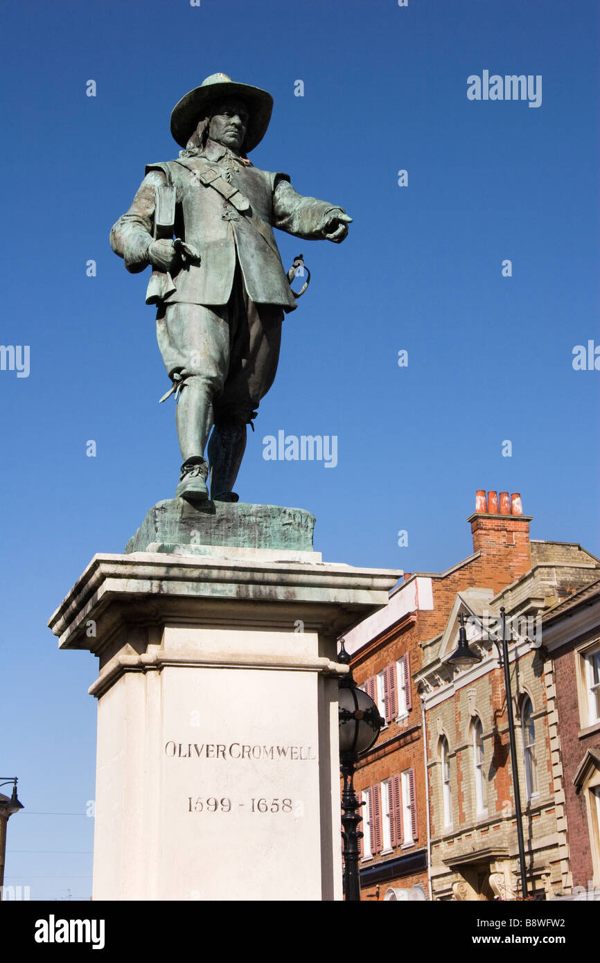 Oliver Cromwell Statue "St Ives", Cambridgeshire, England, UK Stock ...