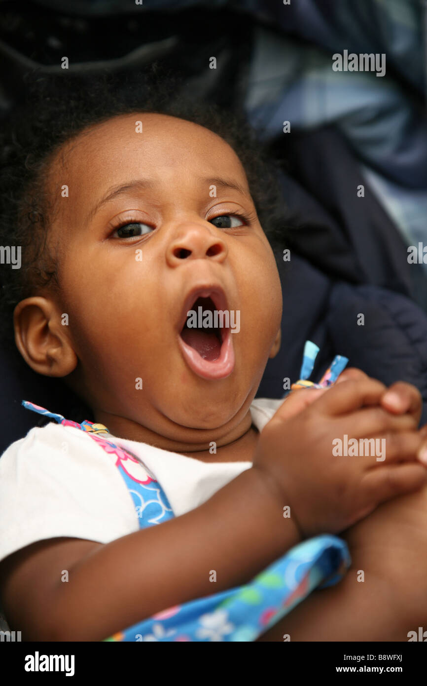 Little Girl Yawning