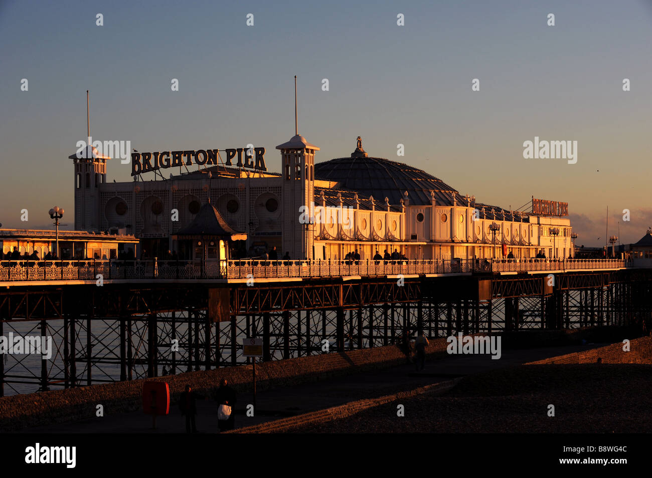 Brighton pier bathed in winter sunshine Stock Photo - Alamy