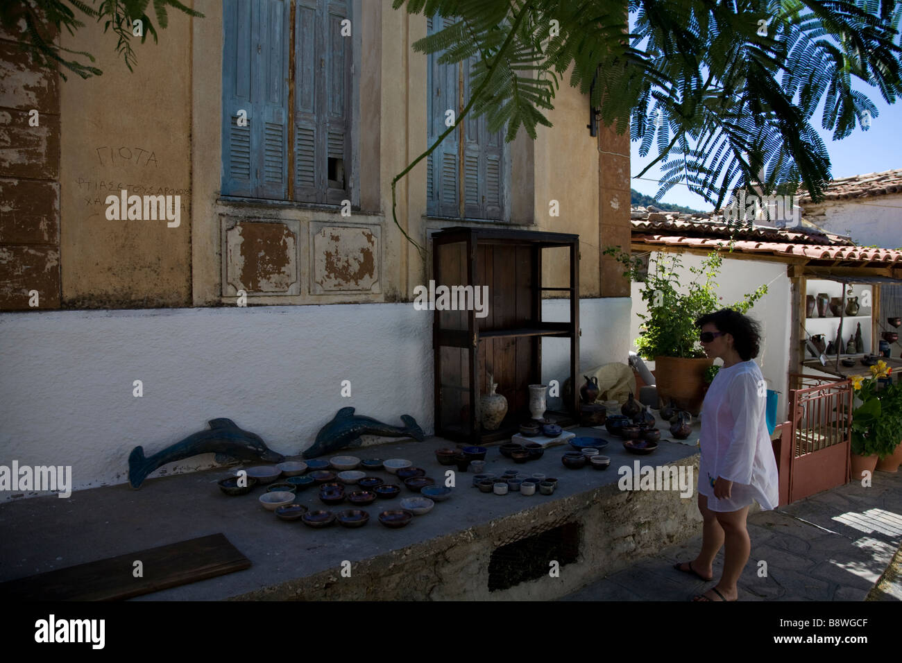 Manolates Samos Greece Stock Photo - Alamy