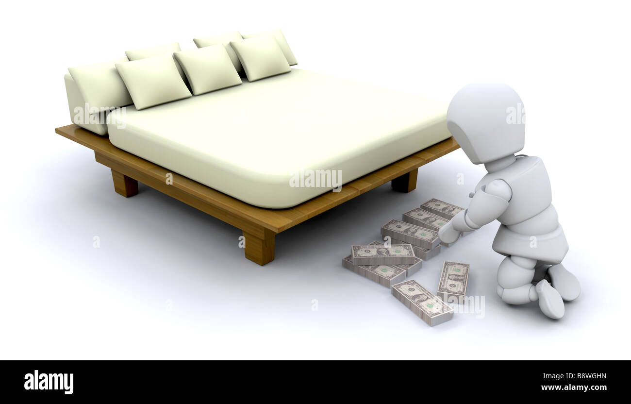 Life savings under bed hi-res stock photography and images - Alamy