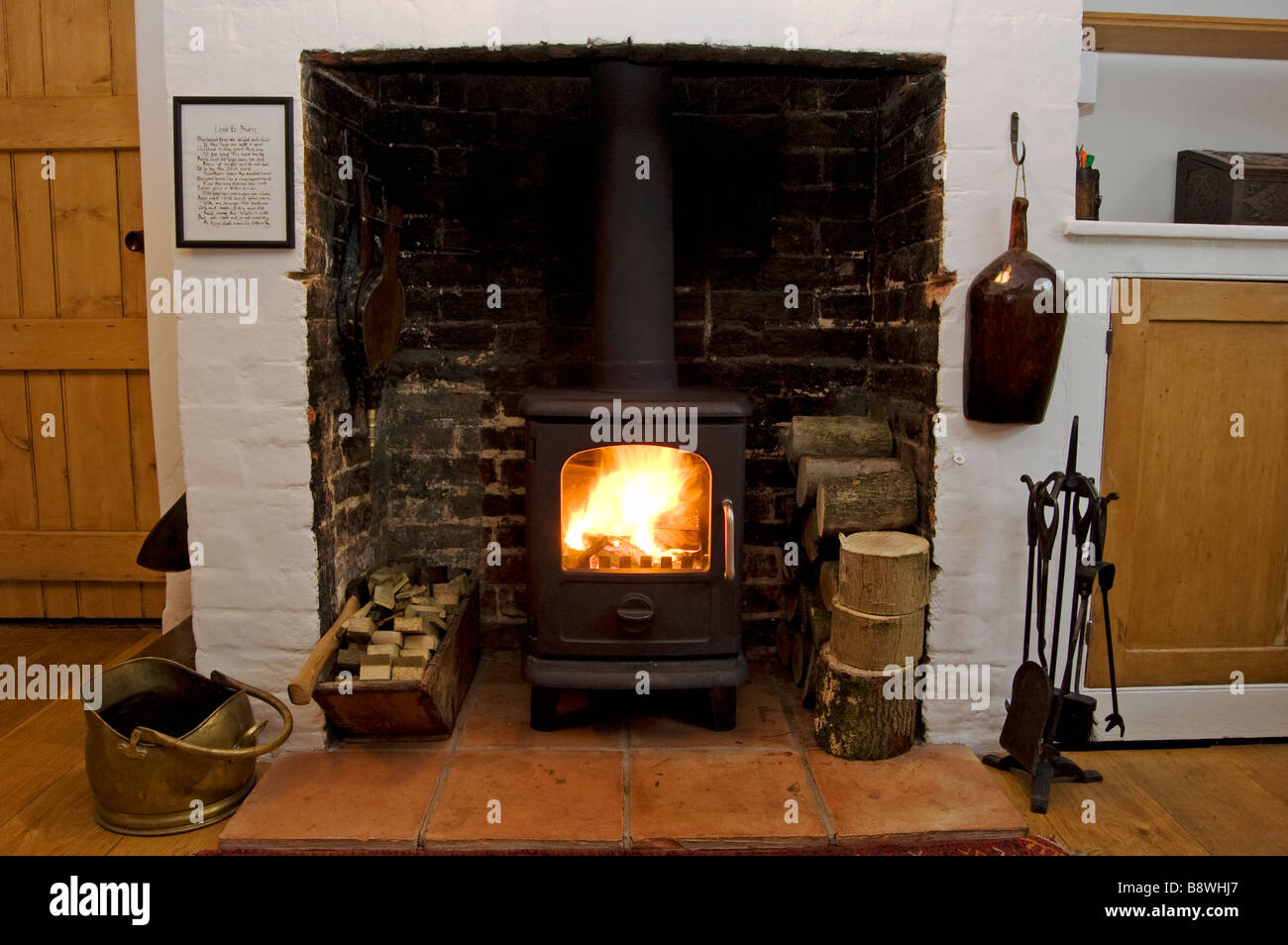 morso wood burning stove Stock Photo - Alamy
