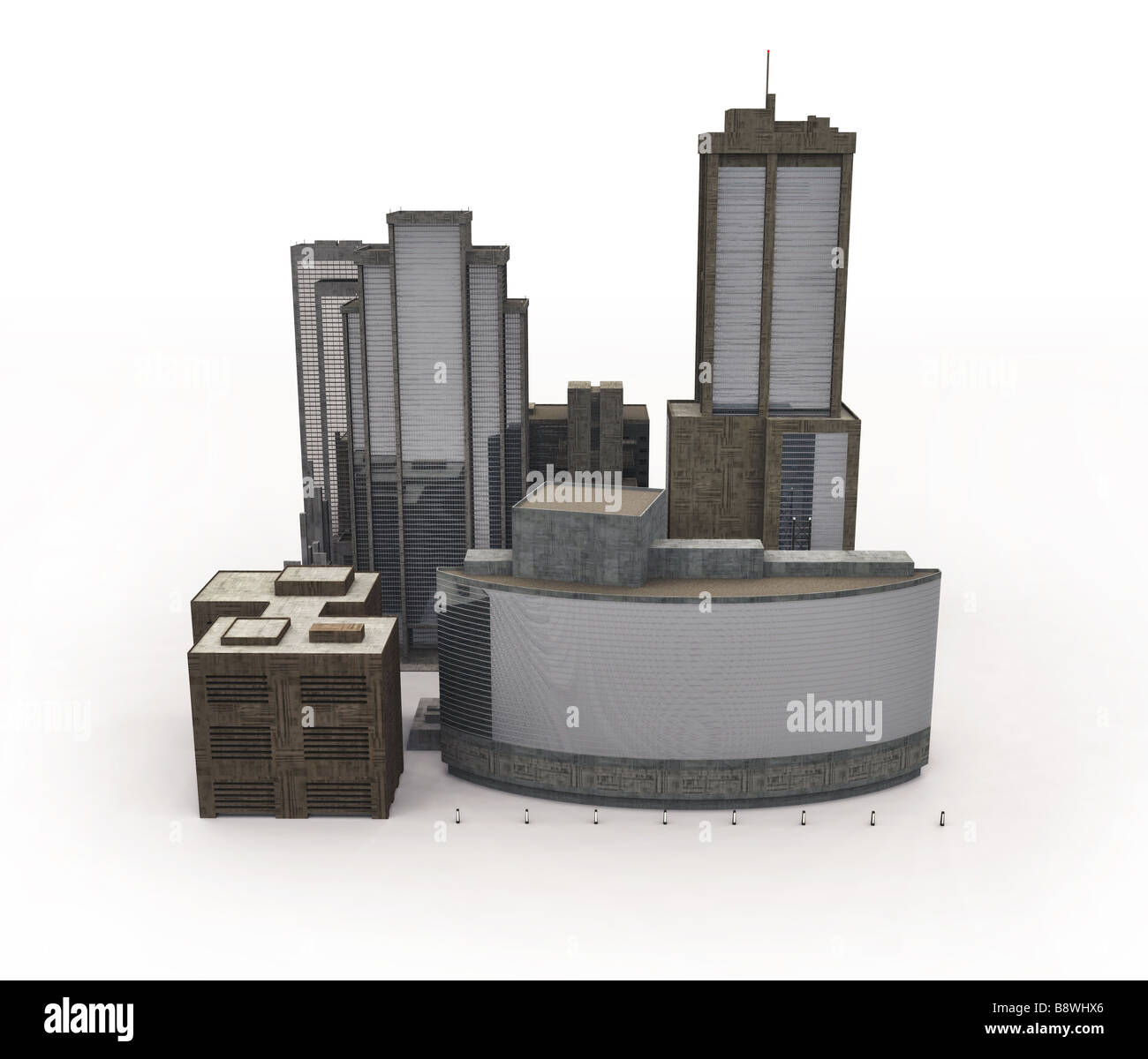 Glass on buildings Cut Out Stock Images & Pictures - Alamy