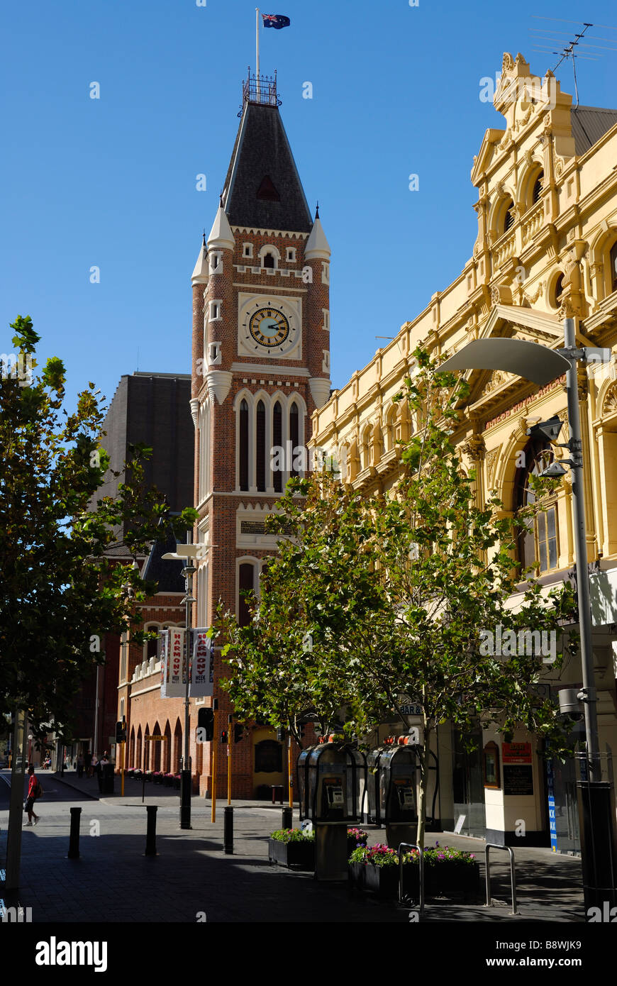 Town Hall on Hay Street Perth Western Australia Stock Photo - Alamy