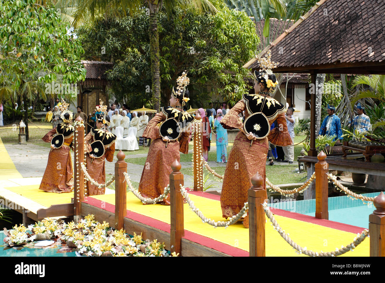 Traditional Gamelan dance performed in Terengganu, Malaysia Stock Photo ...