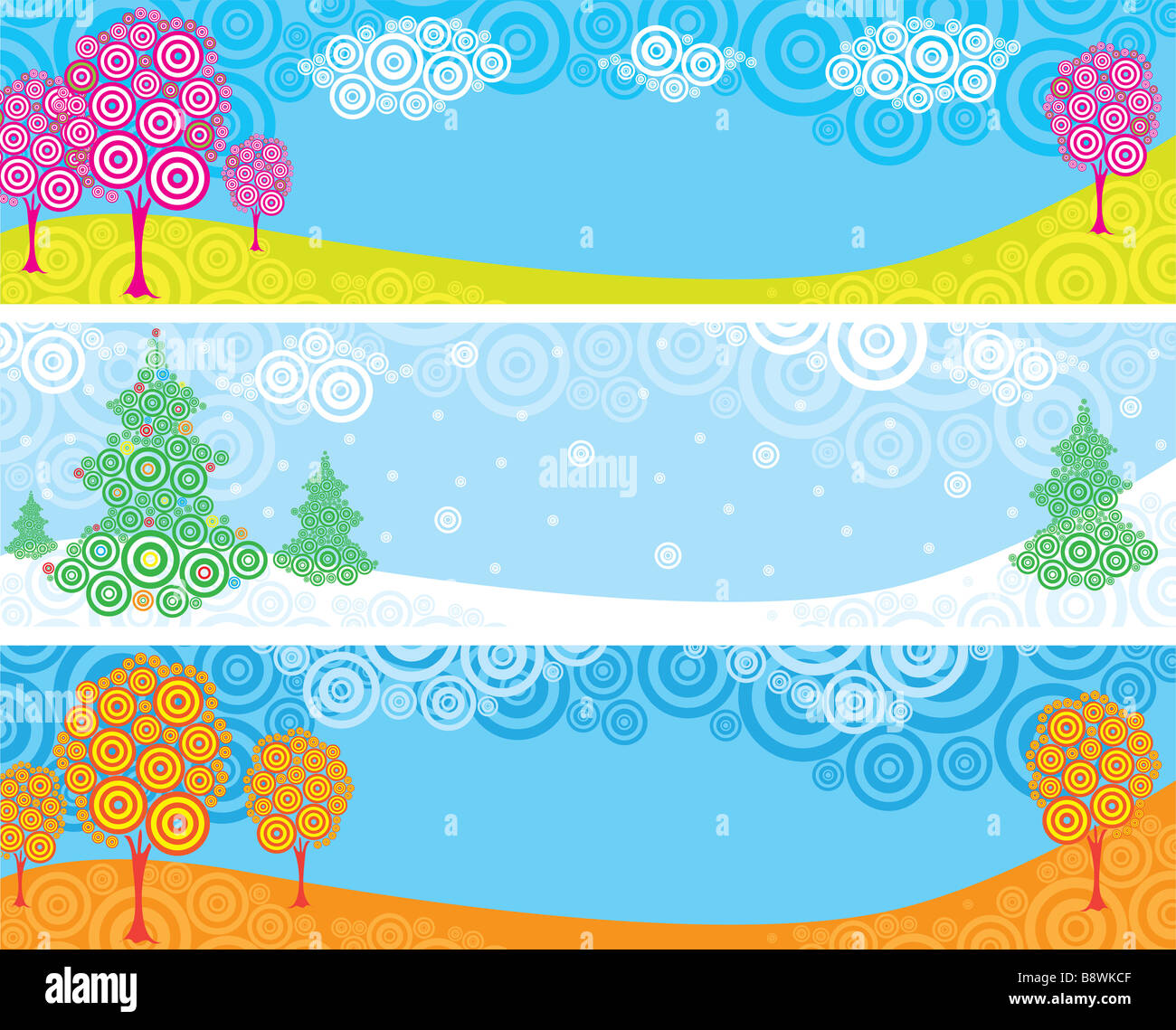 Three autumn banners vector hi-res stock photography and images - Alamy