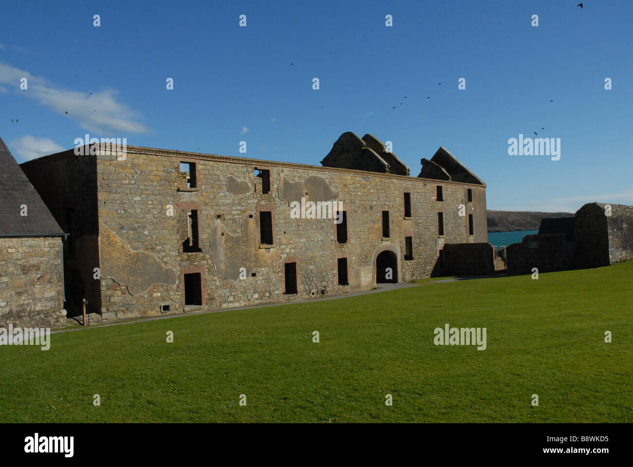 Derelict remains of barracks at Charles Fort Kinsale County Cork ...