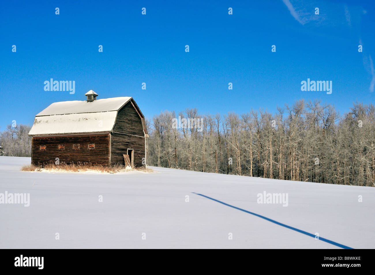 Canada prairie barn winter hi-res stock photography and images - Alamy