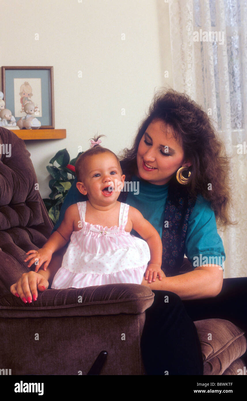 mother mom baby girl toddler love care smile happy relate warm hug ...