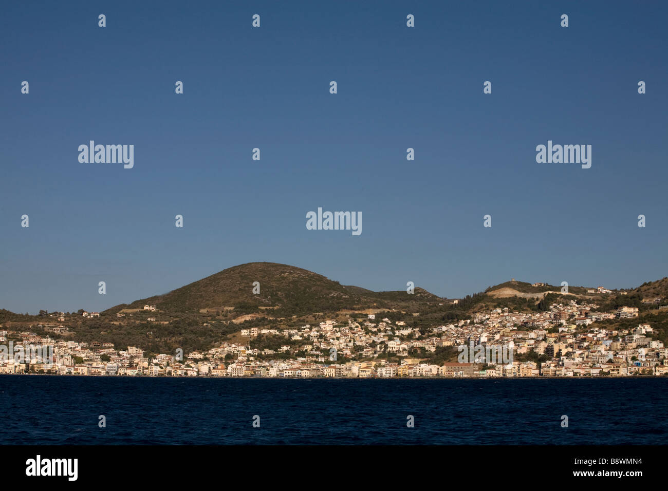 Waterfront Vathy Samos Greece Stock Photo - Alamy