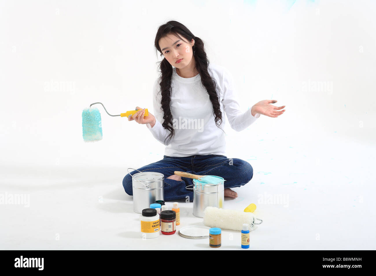 Everyday Life of Young Woman Stock Photo - Alamy