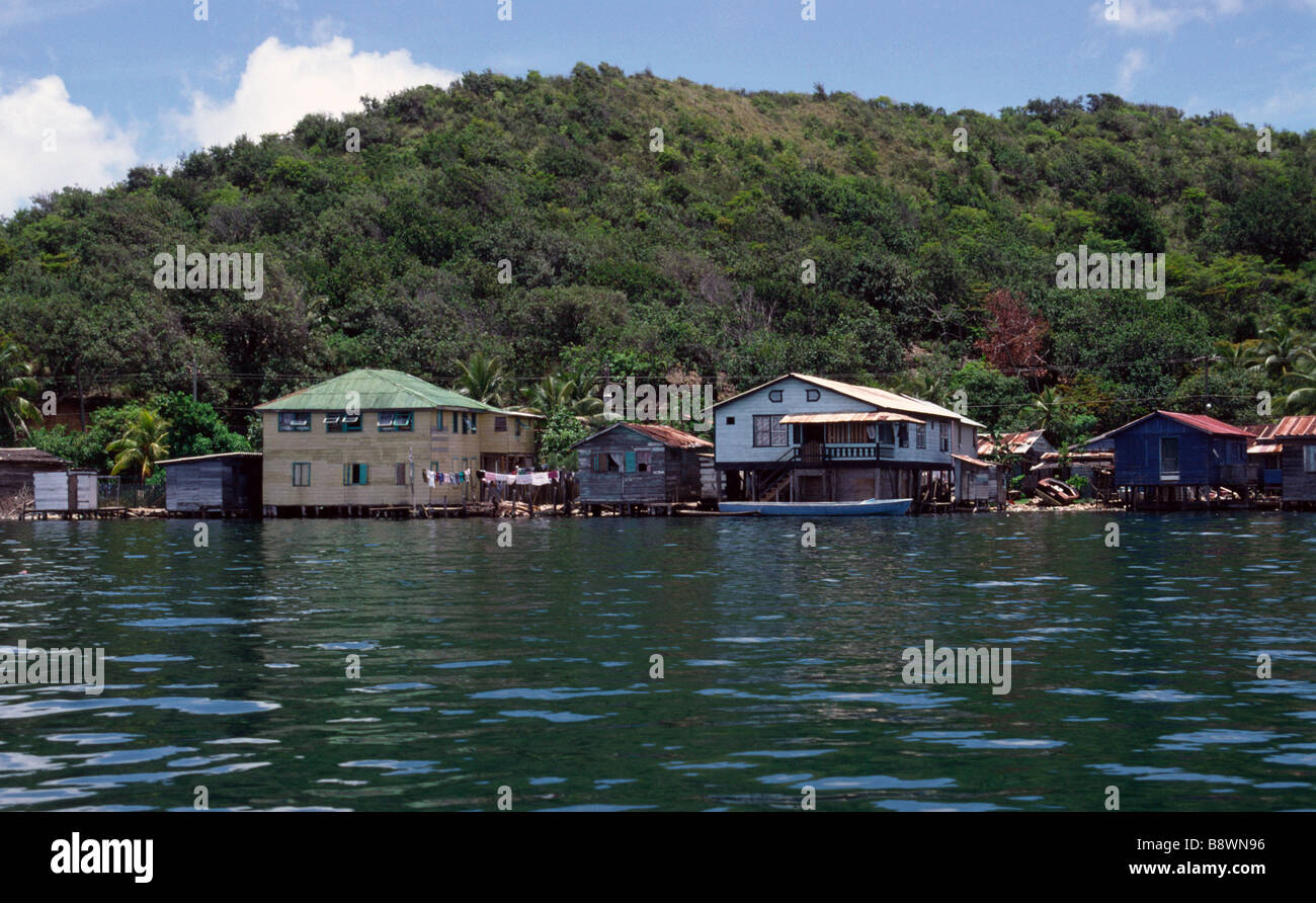 Homes on stilts in the unspoilt and peaceful settlement of Oak Ridge on ...