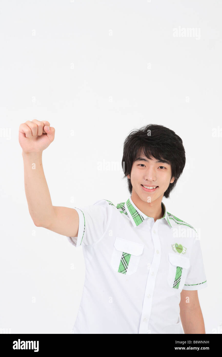 Young Asian School Boy Stock Photo - Alamy