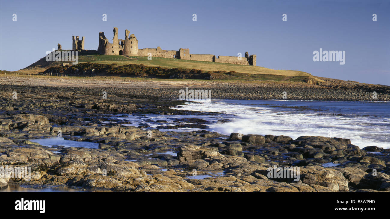 Dunstanburgh castle winter hi-res stock photography and images - Alamy