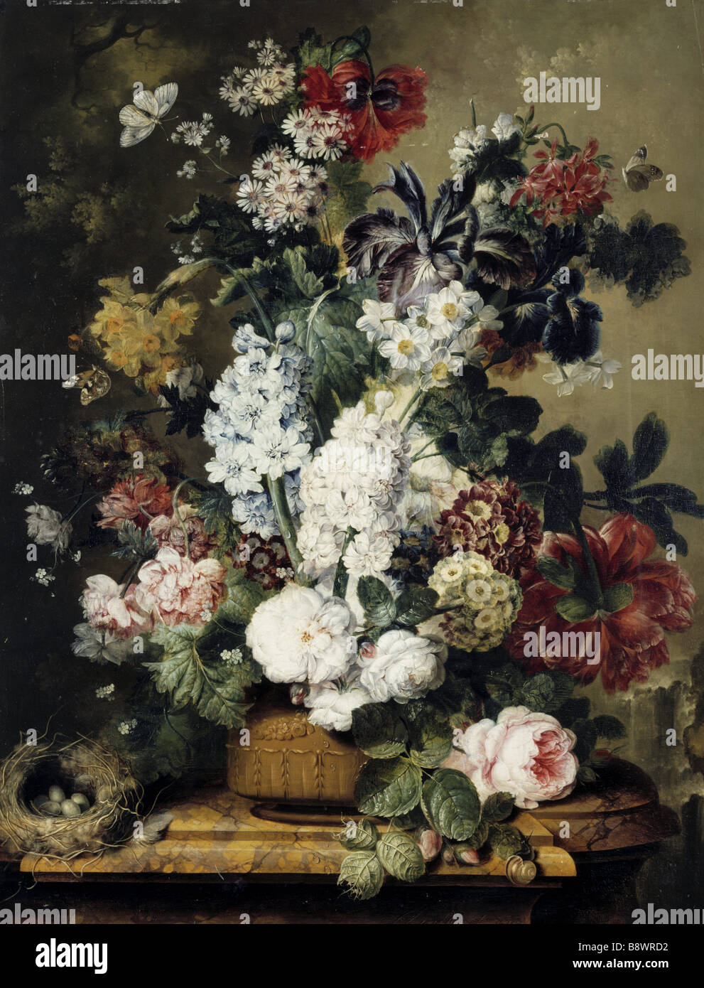 FLORAL STILL-LIFE by Johannes Linthorst, 1811. Credit line: Dudmaston ...