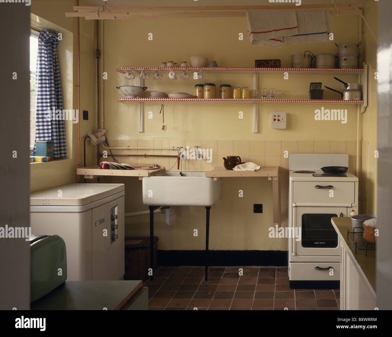 The kitchen at No 20 Forthlin Road restored to the McCartney era Stock ...