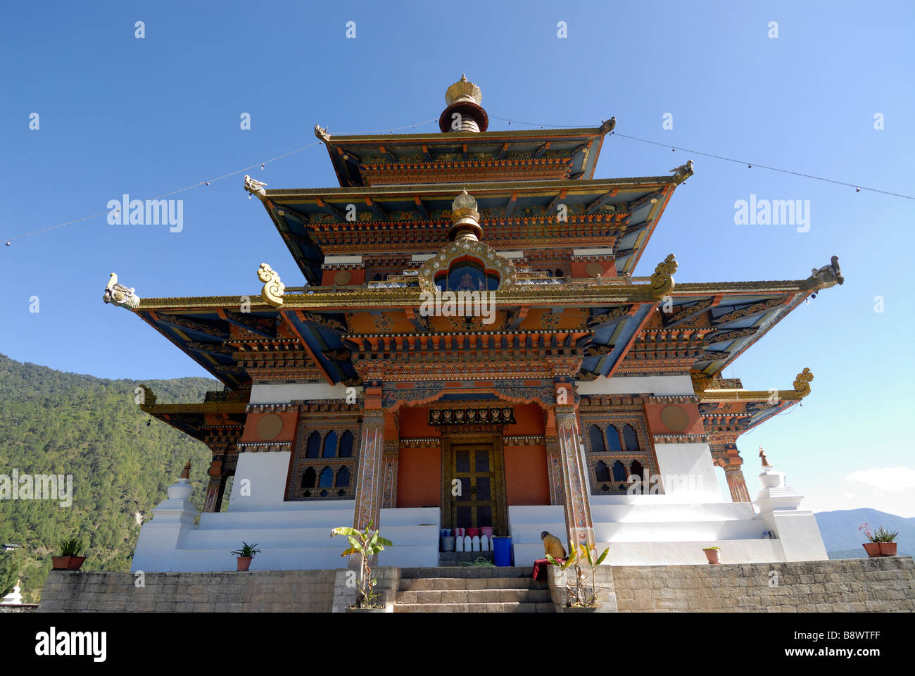 Khamsum Yuly Namgyal Chorten. Punaka, Bhutan Stock Photo - Alamy