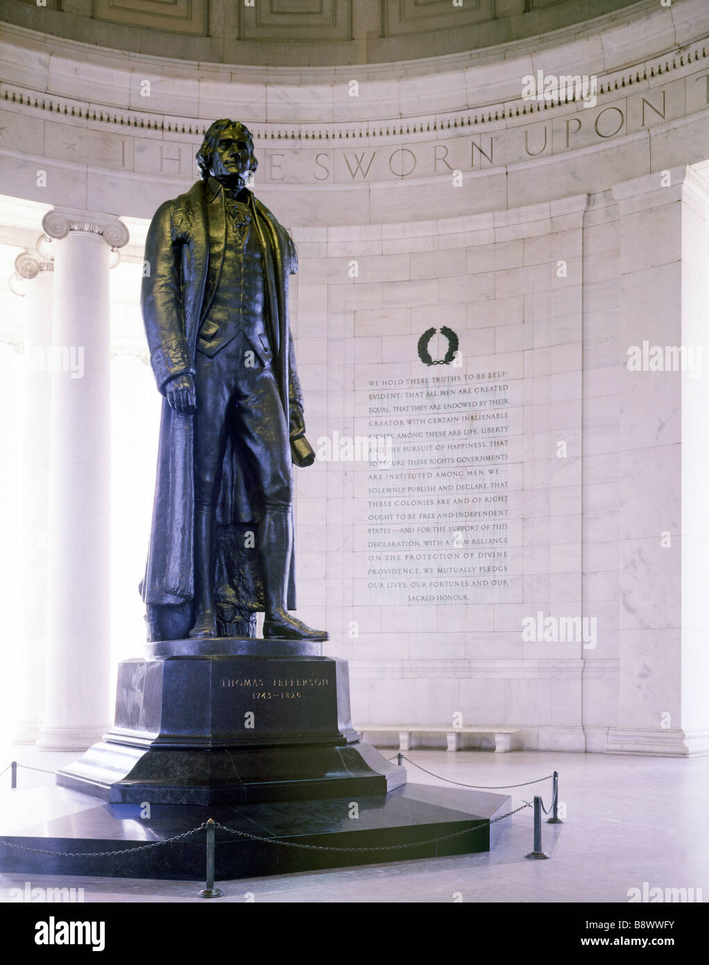 Inside jefferson memorial washington dc hi-res stock photography and ...