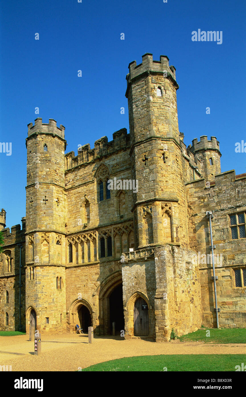 Facade of a gatehouse, Battle Abbey Gatehouse, Battle Abbey, Battle ...