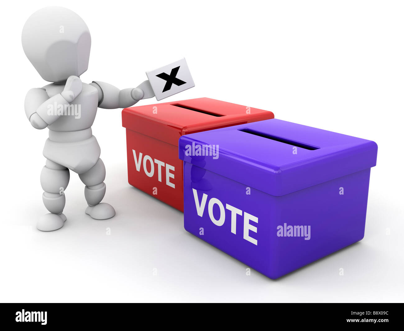 Voting election man woman Cut Out Stock Images & Pictures - Alamy