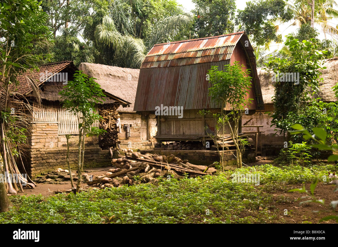 Original Balinese house,Bali,Indonesia Stock Photo - Alamy