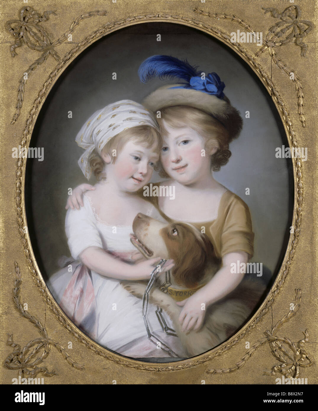 Oval frame portrait period hi-res stock photography and images - Alamy