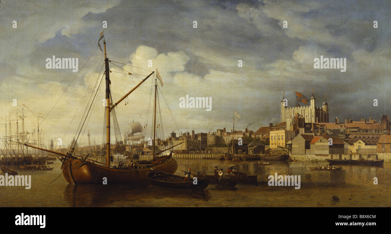 TOWER OF LONDON by Samuel Scott (1753) from the Drawing Room at ...