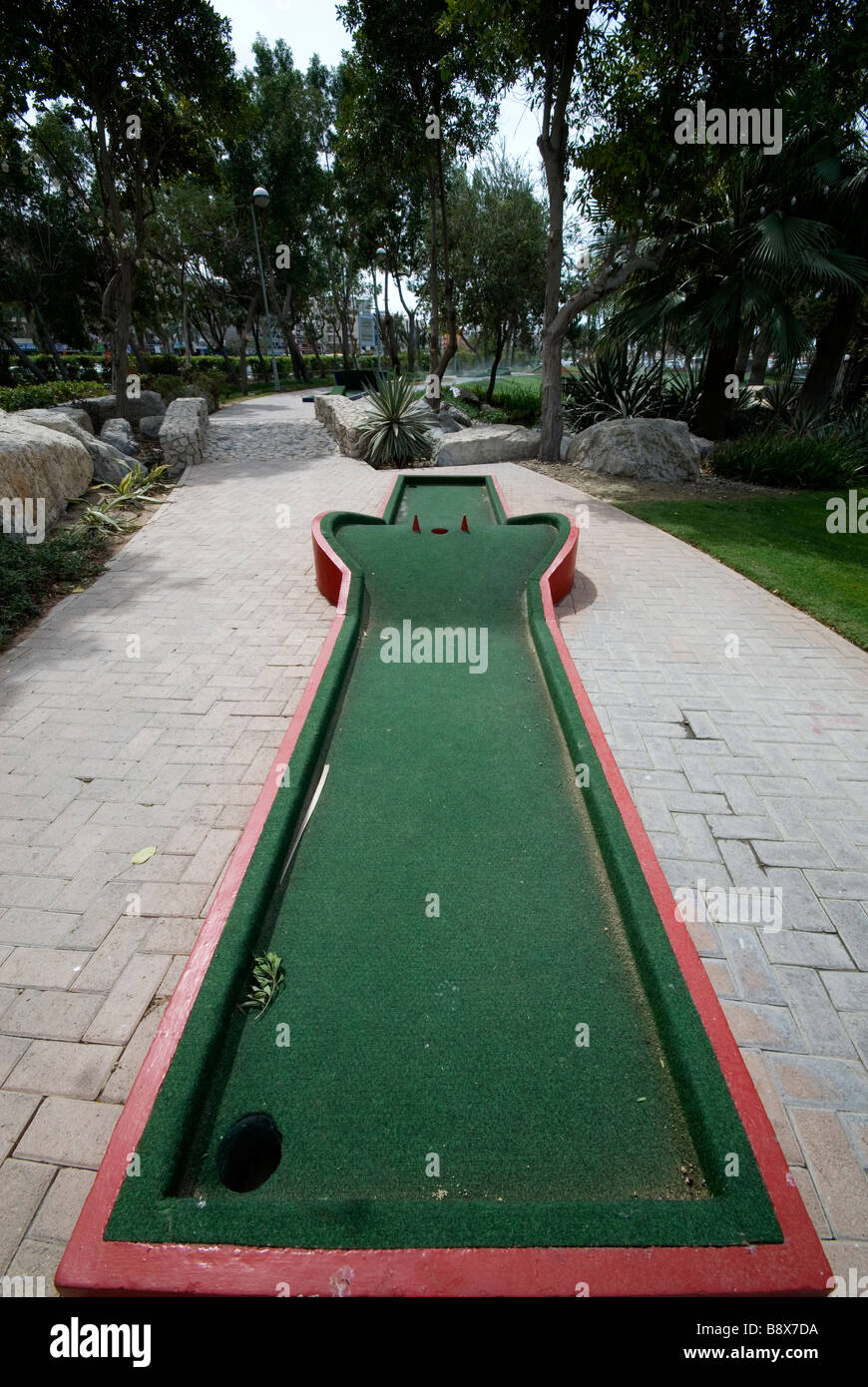 Crazy golf course Dubai Stock Photo - Alamy