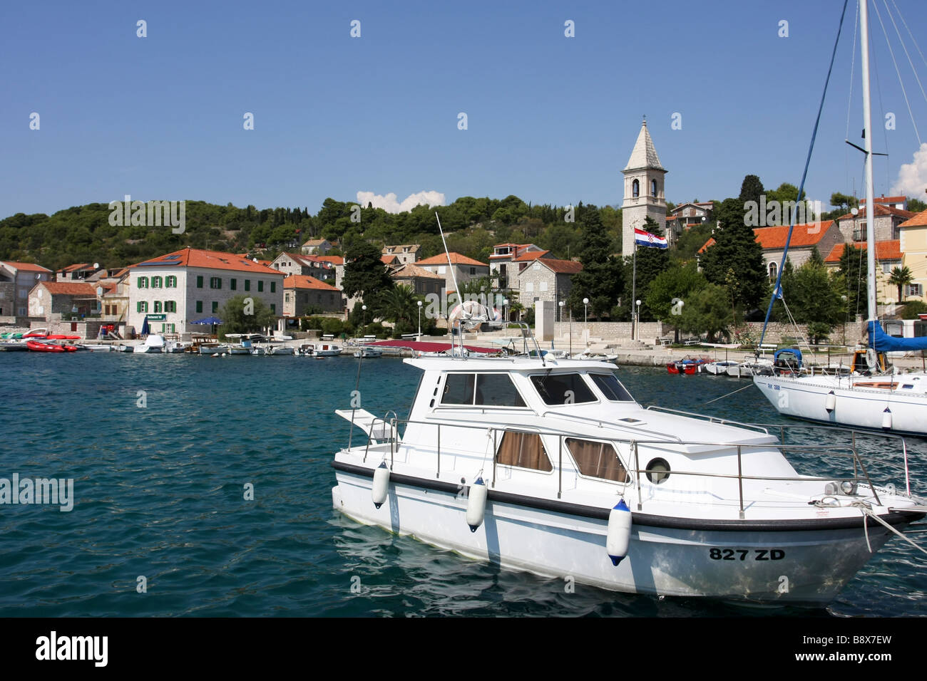 Prvic Luka on Prvic Island Croatia Stock Photo - Alamy