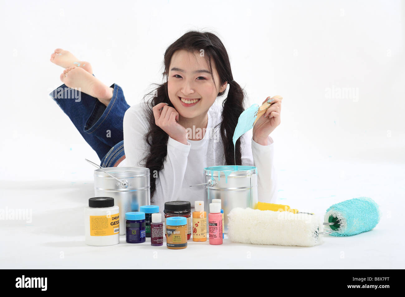 Everyday Life of Young Woman Stock Photo - Alamy