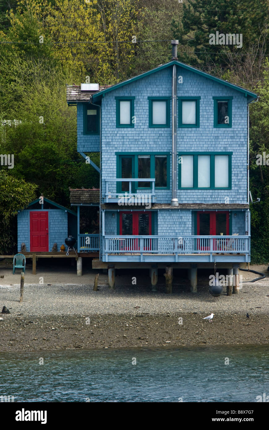 A beautifully updated beach house on the shores of Puget Sound just ...