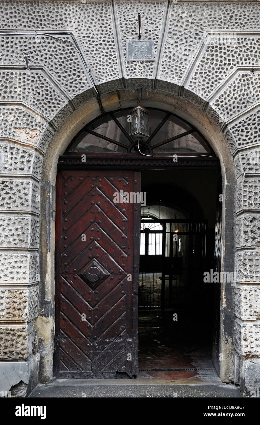 Door half open hi-res stock photography and images - Alamy