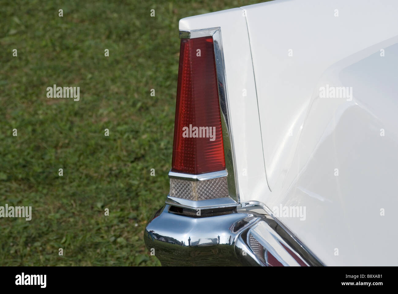 american classic car rear light Stock Photo - Alamy