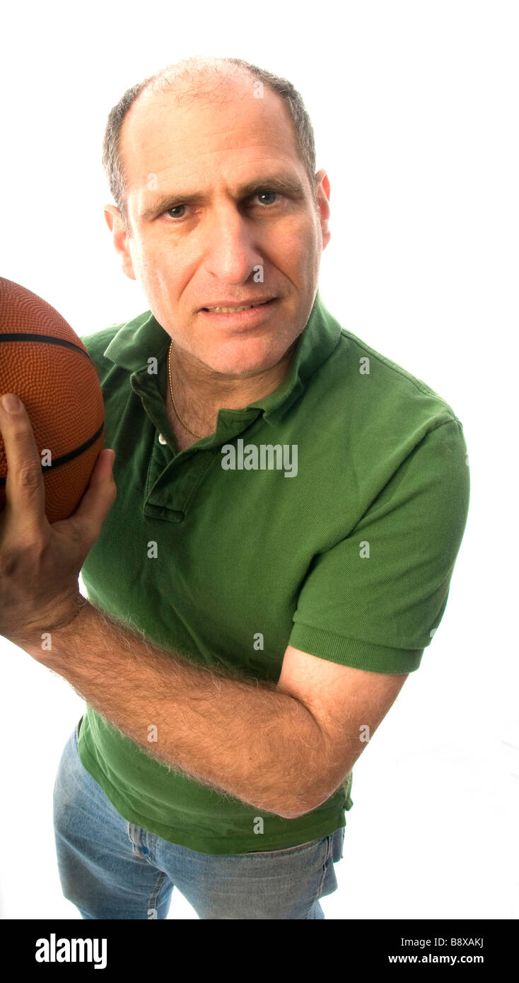 senior middle age man with basketball coach upset angry Stock Photo - Alamy