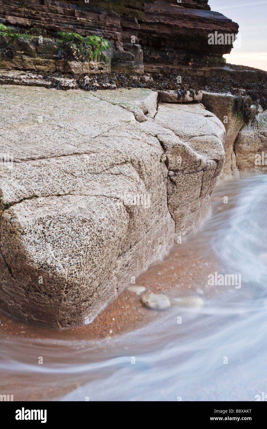 Water Swirling Around Rocks