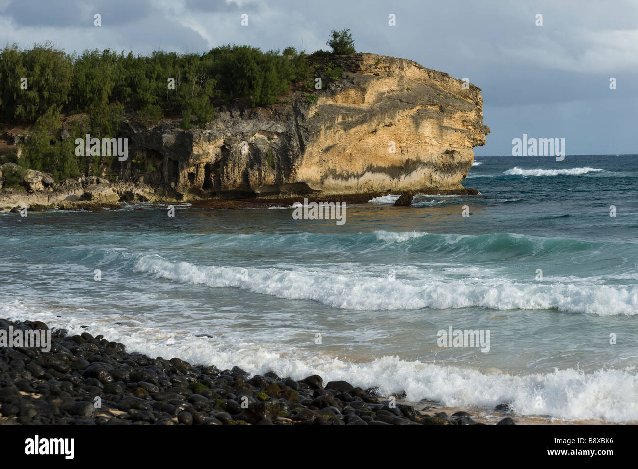 Cliffs at Shipwreck Beach Poipu Kauai Hawaii USA Stock Photo - Alamy